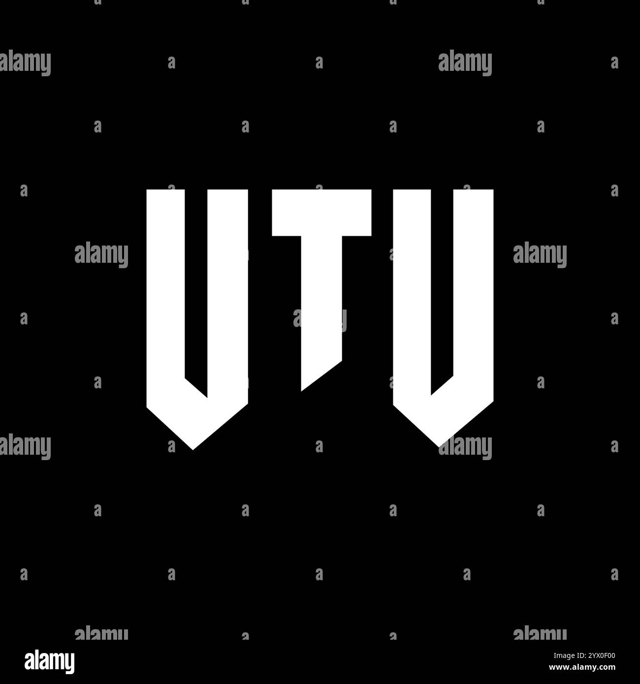 UTU letter logo design for technology company. UTU logo design black ...