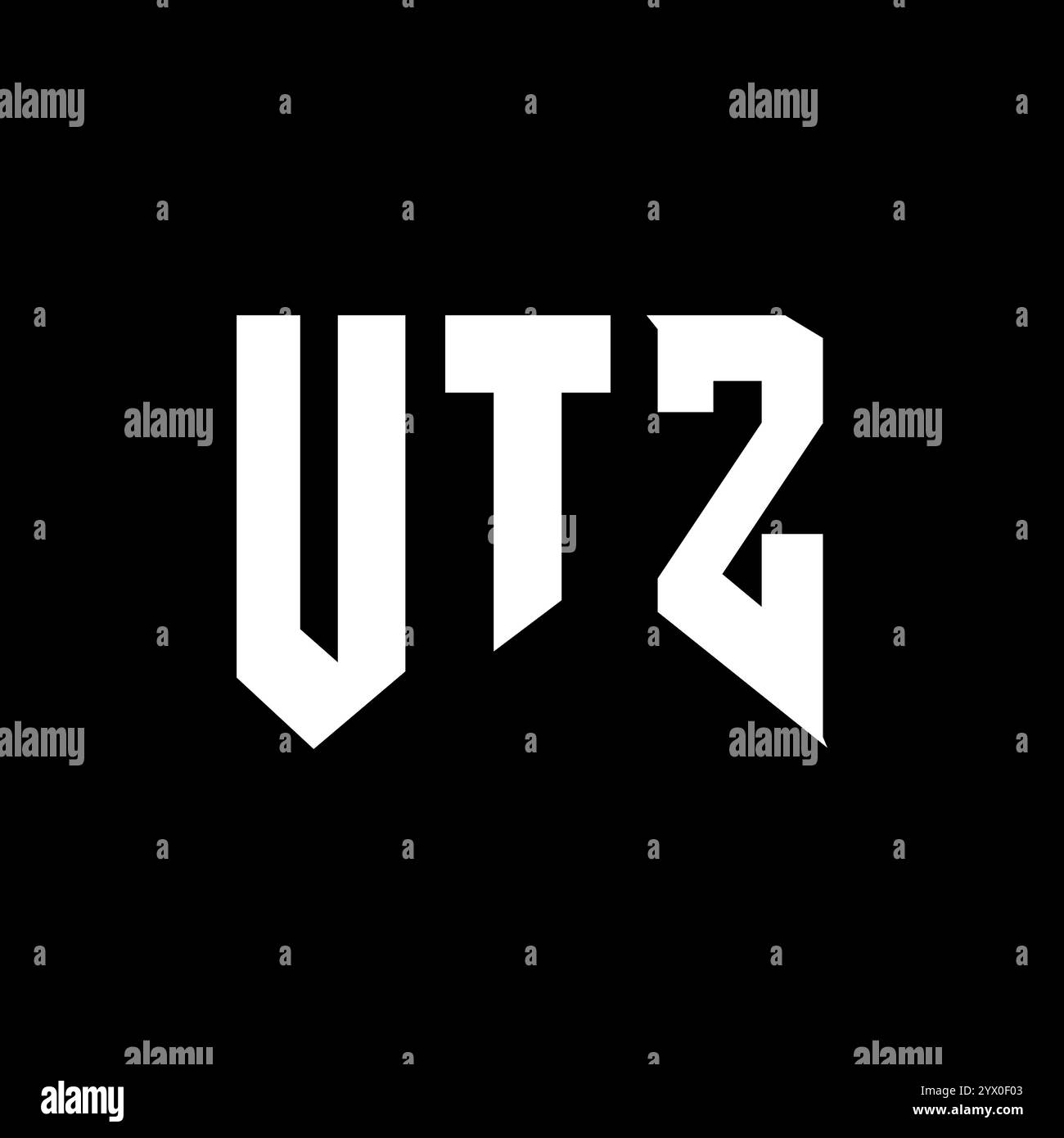 UTZ letter logo design for technology company. UTZ logo design black ...