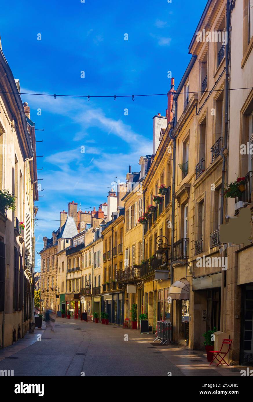 Traditional buildings in Old town of Dijon - Burgundy, France Stock ...