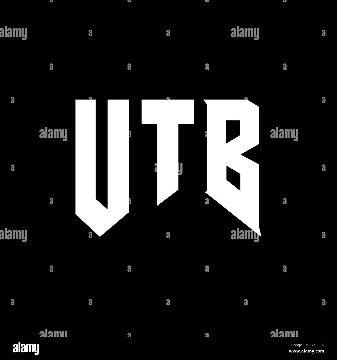 UTB letter logo design for technology company. UTB logo design black ...