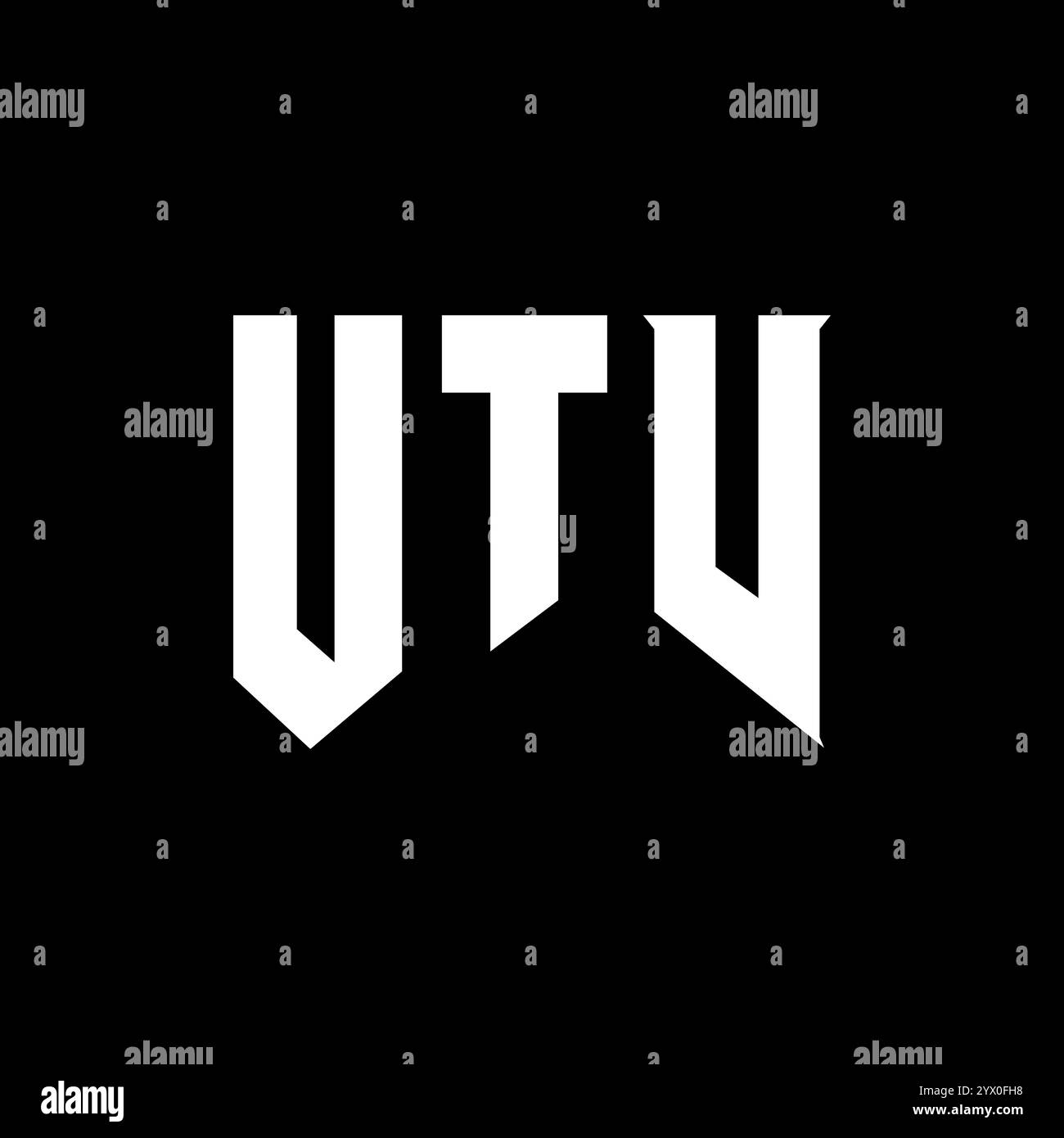 UTV letter logo design for technology company. UTV logo design black ...