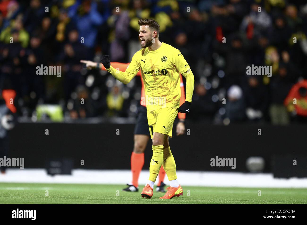 Bodo 20241212. Philip Zinckernagel equalizes for Glimt during the UEFA Europa League between ...