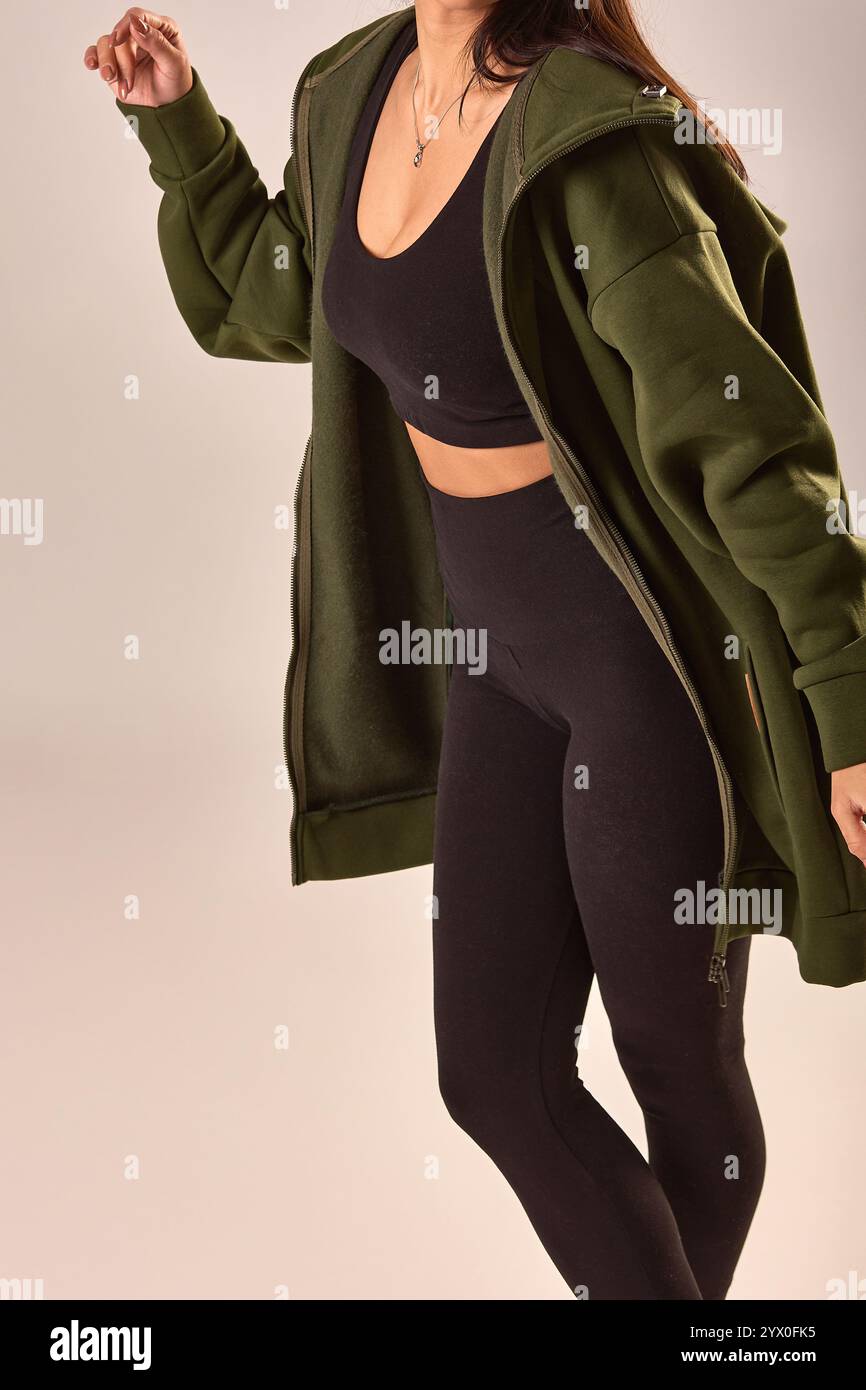 Olive hoodie hi-res stock photography and images - Alamy