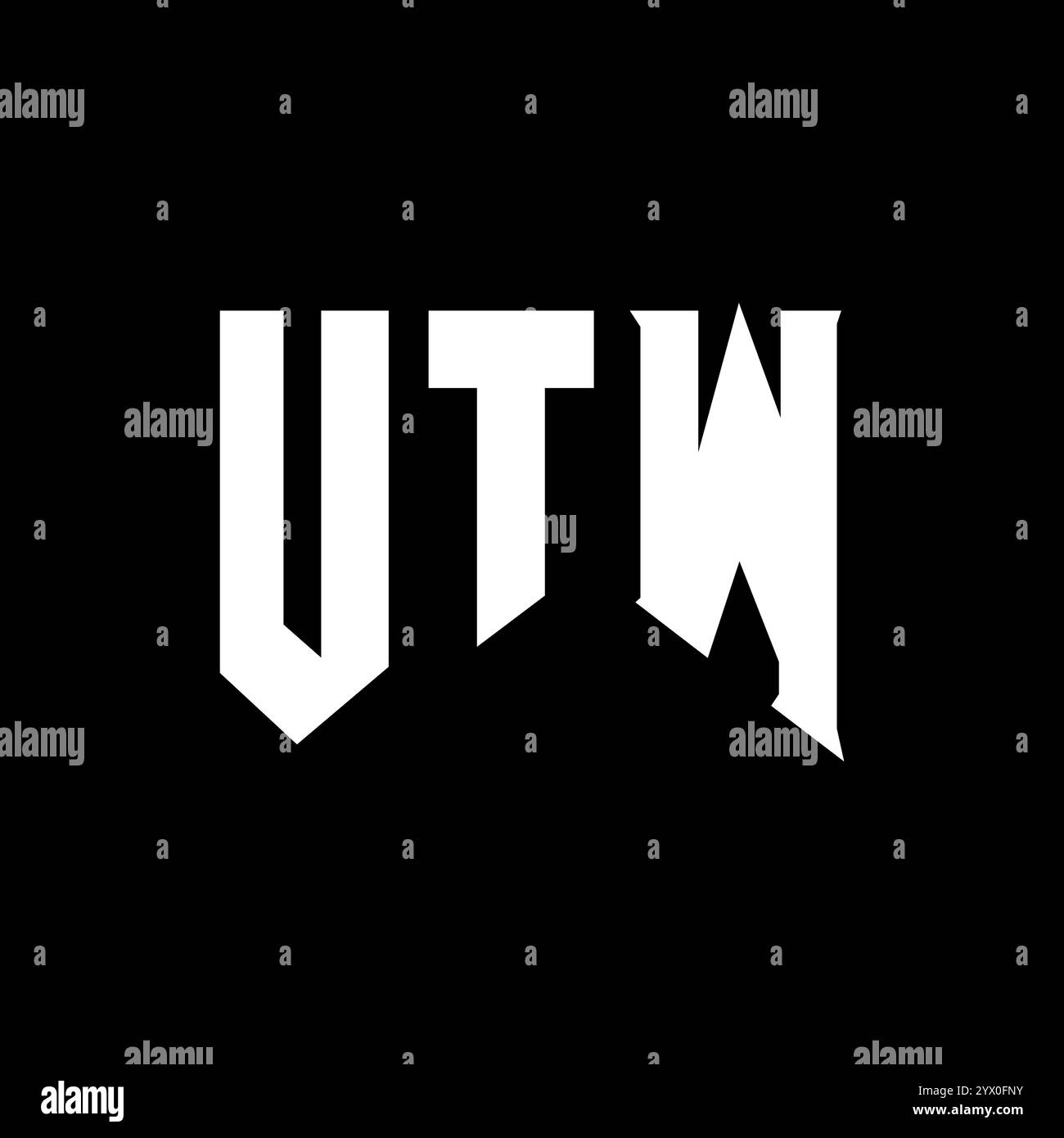 UTW letter logo design for technology company. UTW logo design black ...