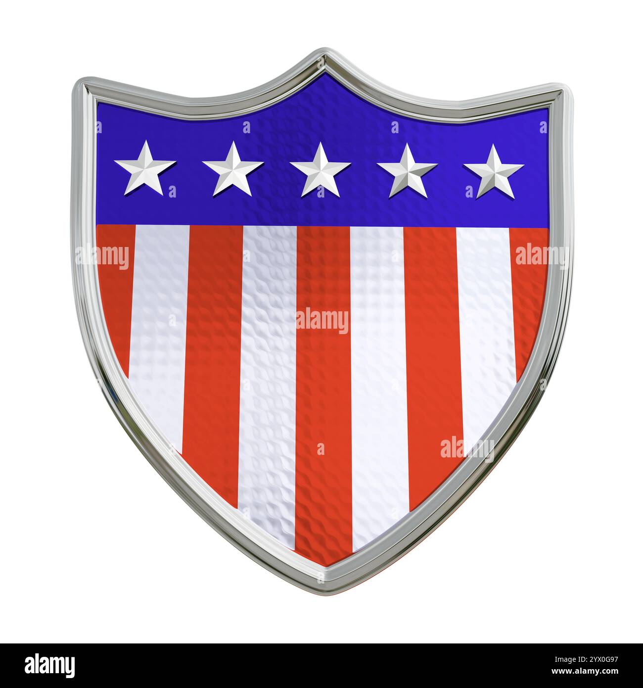 Striped shield Cut Out Stock Images & Pictures - Alamy