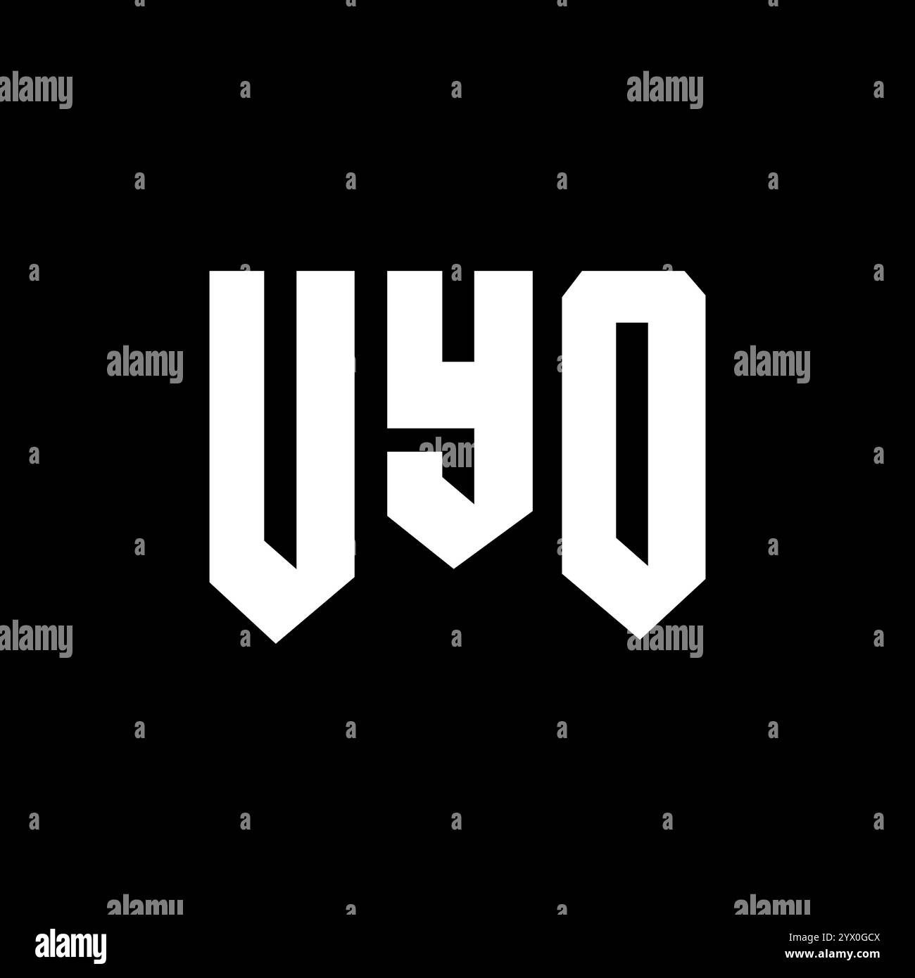 UYO letter logo design for technology company. UYO logo design black ...