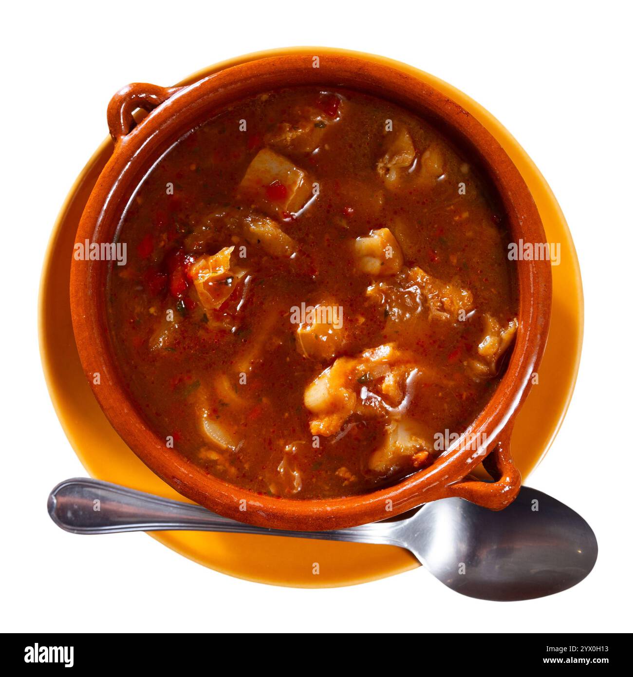 Beef tripe served with sauce in bowl Stock Photo - Alamy