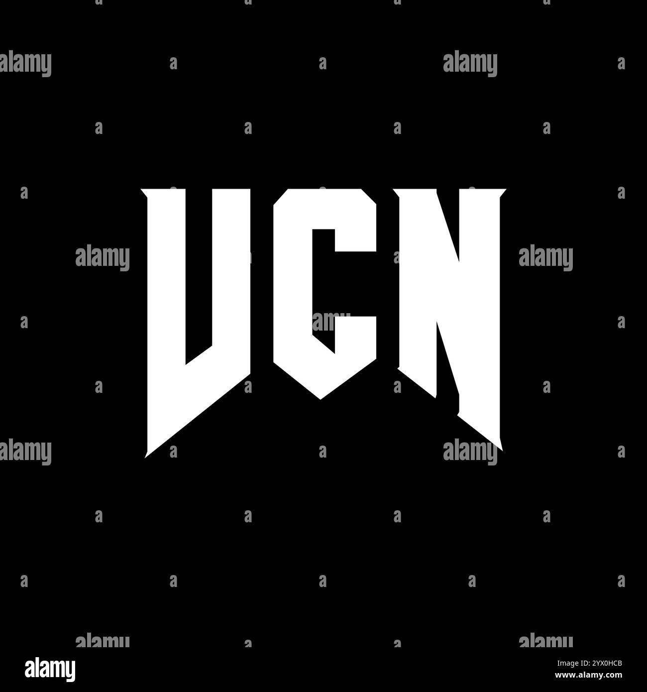 VCN letter logo design for technology company. VCN logo design black and white color combination ...