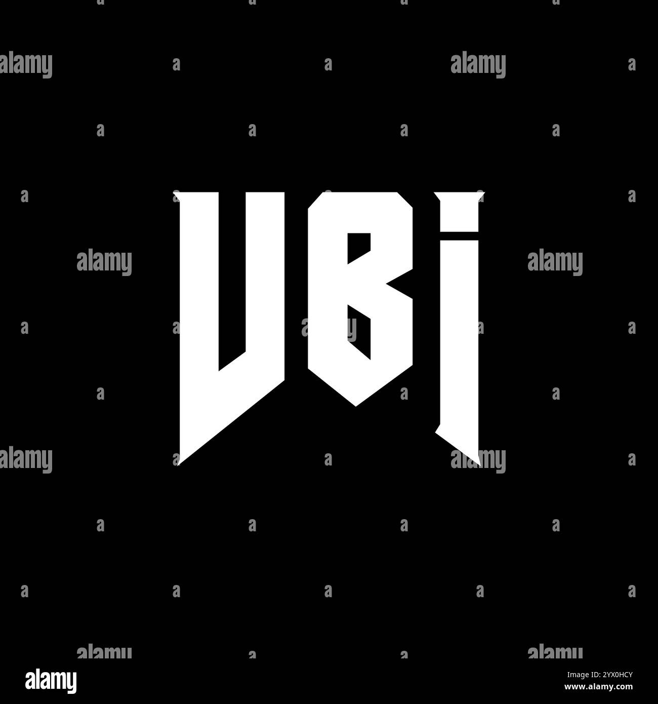 VBI letter logo design for technology company. VBI logo design black ...