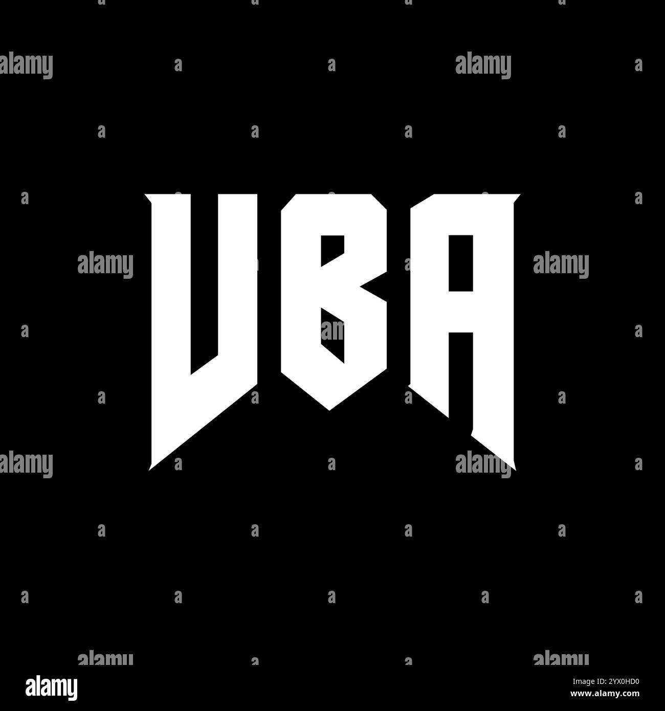 VBA letter logo design for technology company. VBA logo design black ...