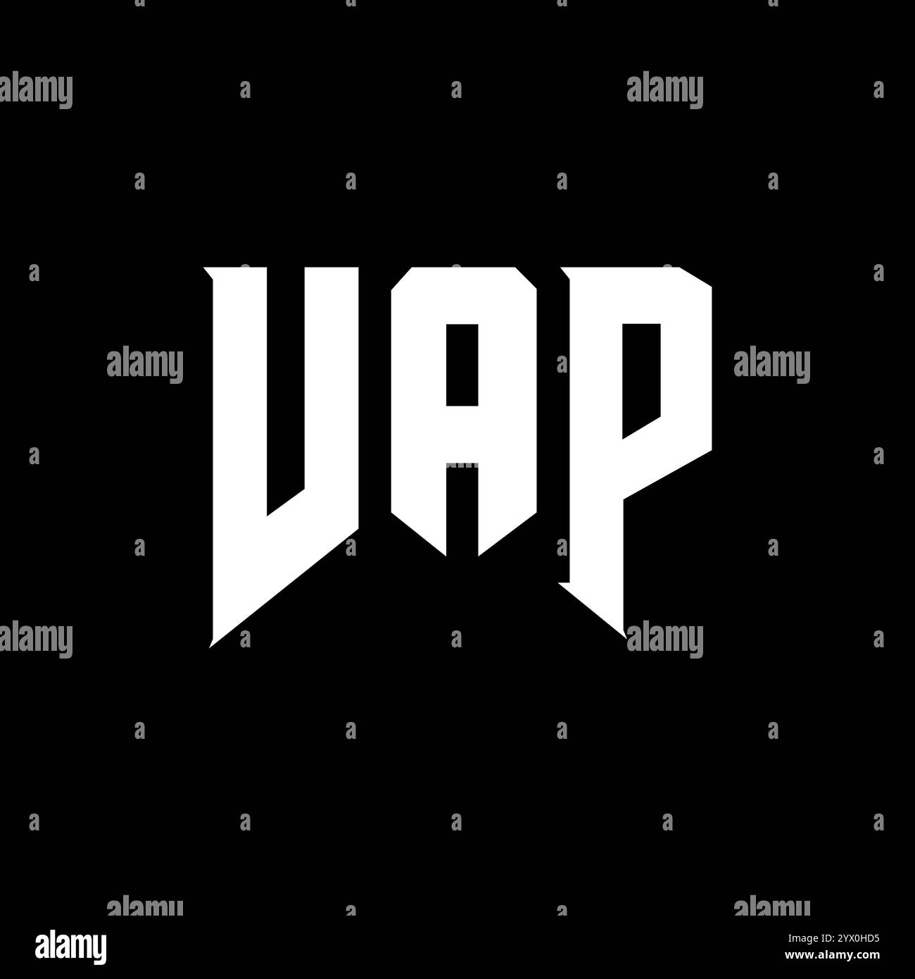 VAP letter logo design for technology company. VAP logo design black ...