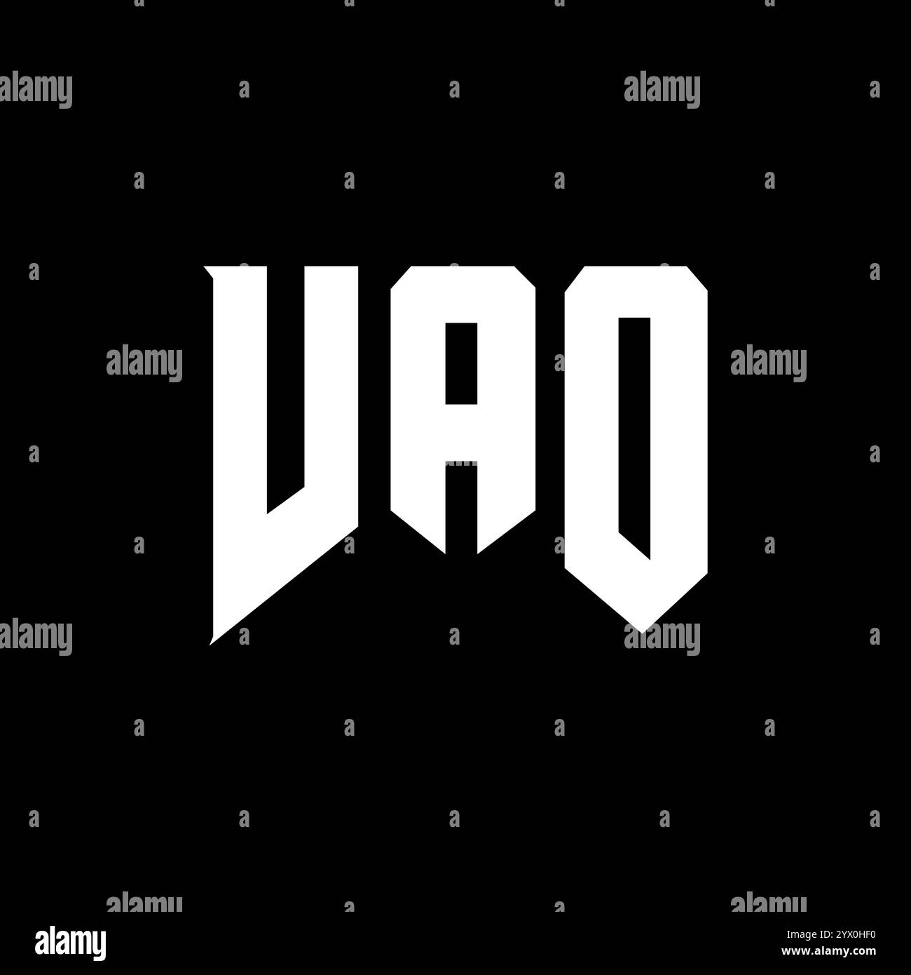 VAO letter logo design for technology company. VAO logo design black ...