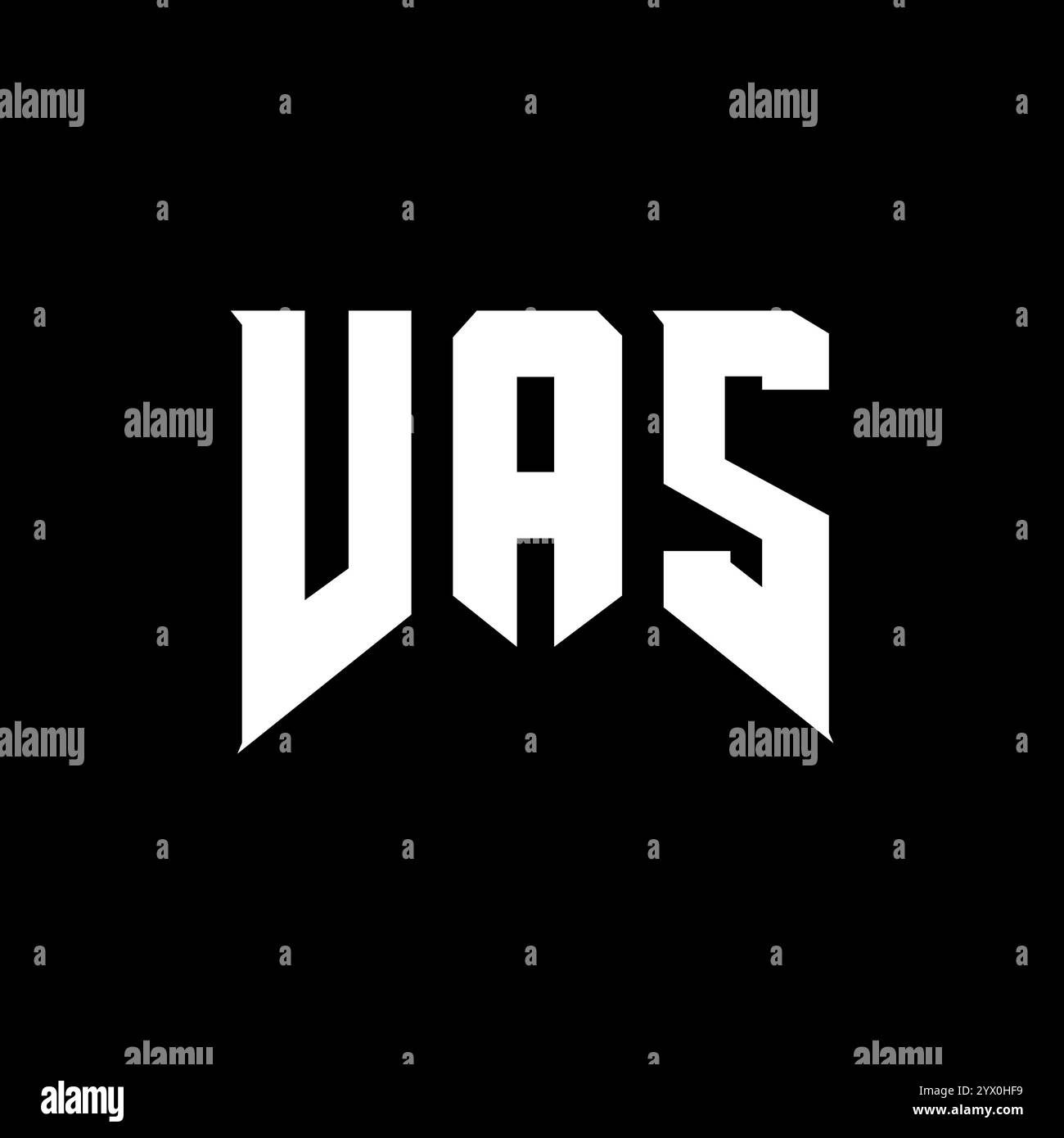 VAS letter logo design for technology company. VAS logo design black ...
