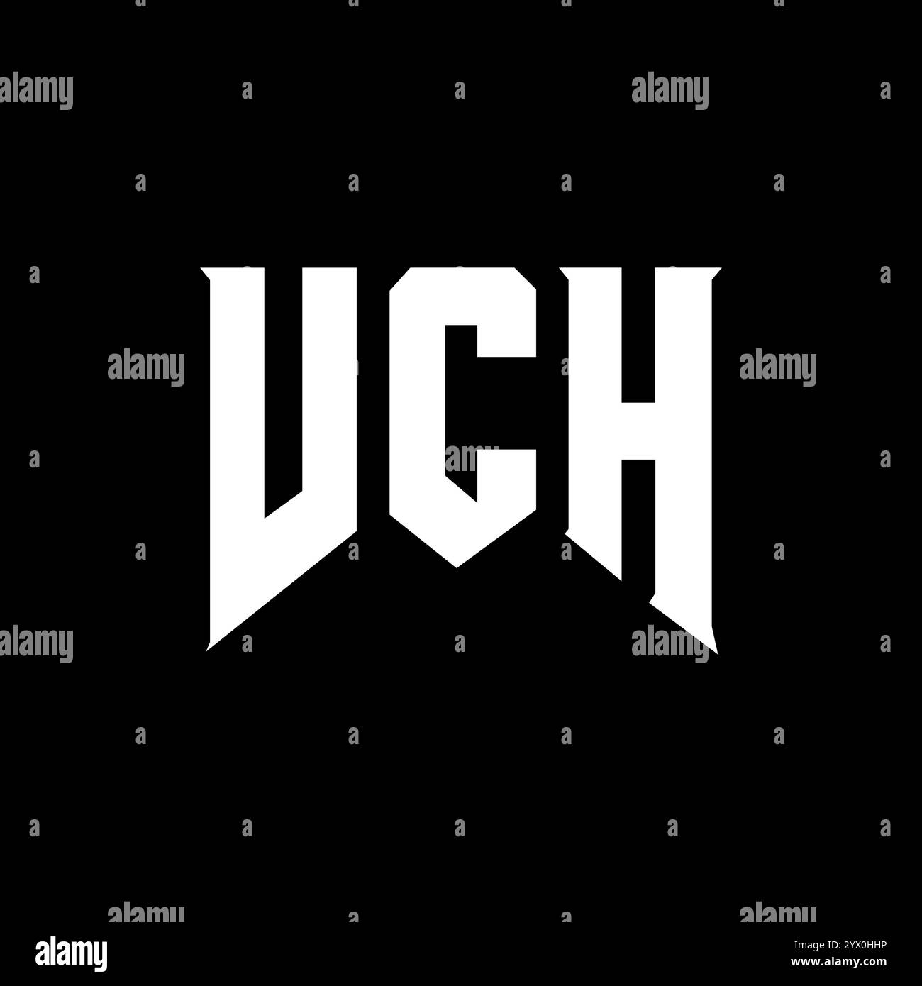 VCH letter logo design for technology company. VCH logo design black ...