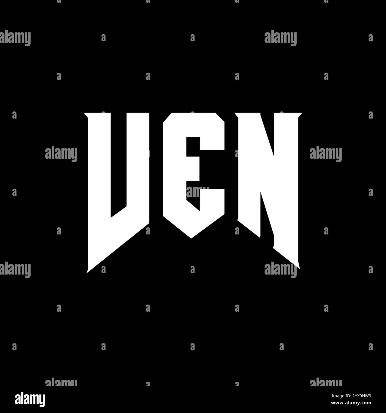 VEN letter logo design for technology company. VEN logo design black ...