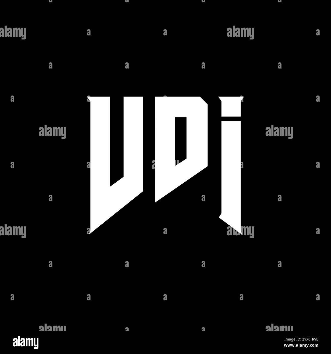 VDI letter logo design for technology company. VDI logo design black ...