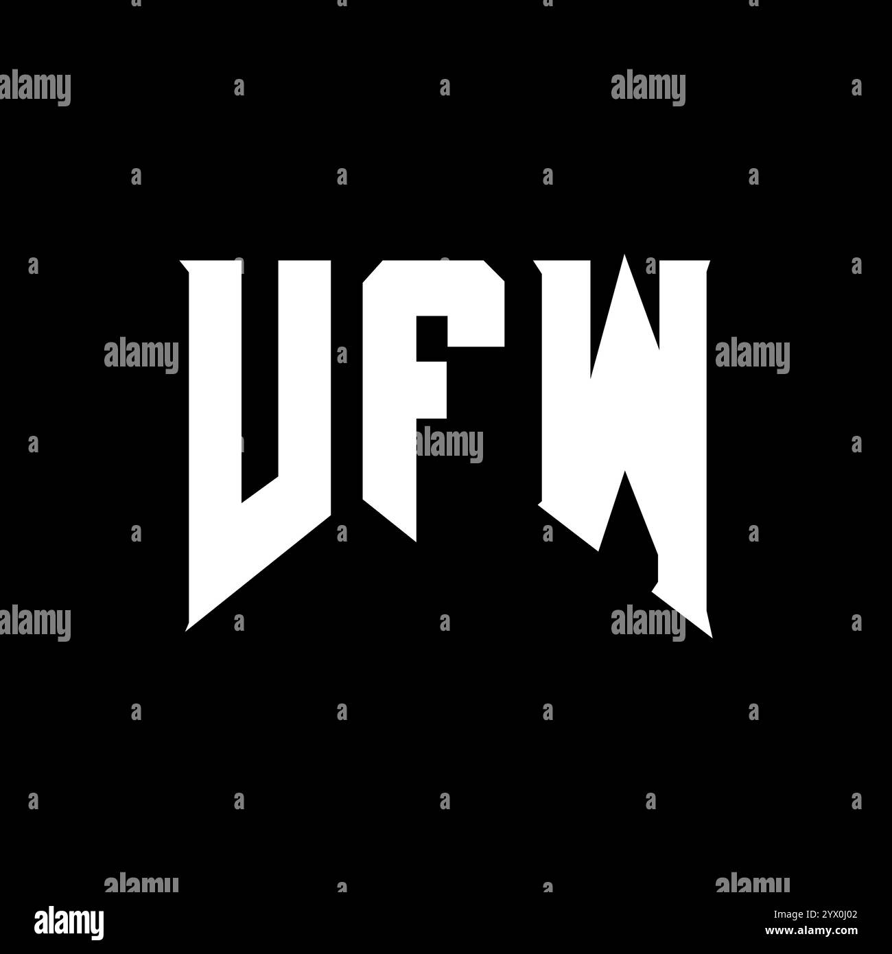 VFW letter logo design for technology company. VFW logo design black ...