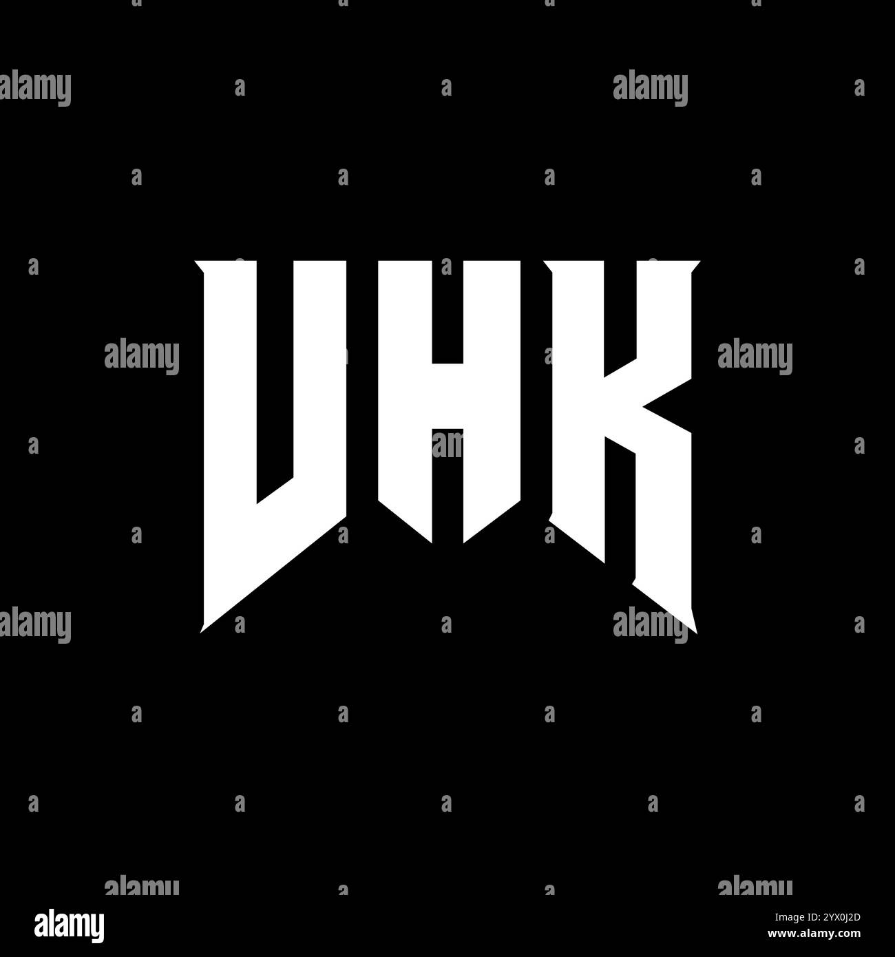 VHK letter logo design for technology company. VHK logo design black ...