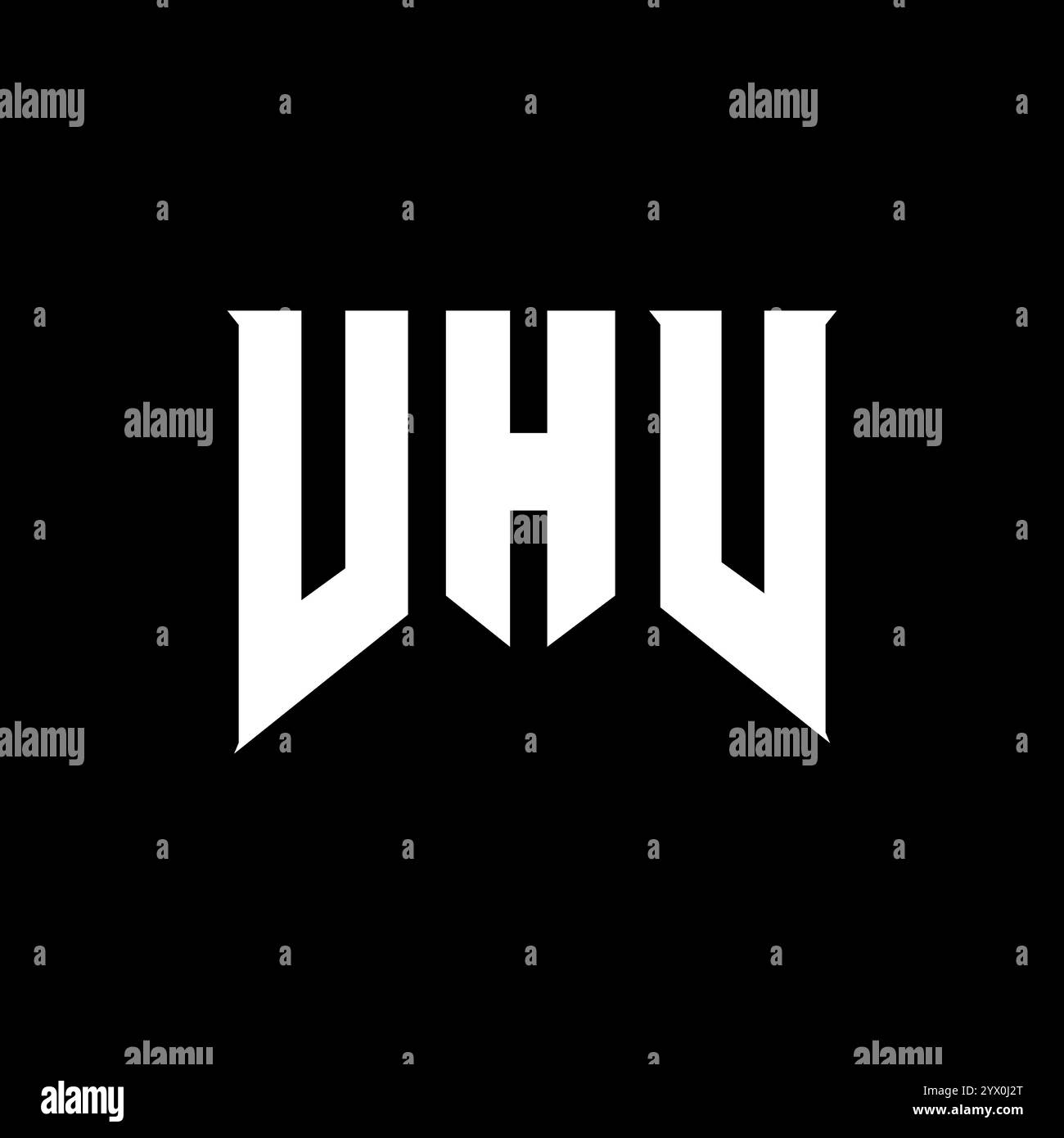 VHV letter logo design for technology company. VHV logo design black ...