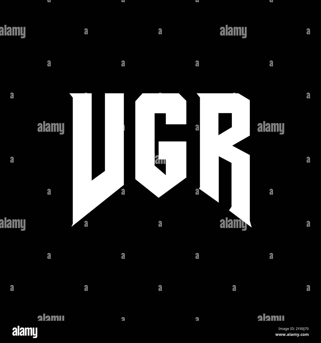 VGR letter logo design for technology company. VGR logo design black ...