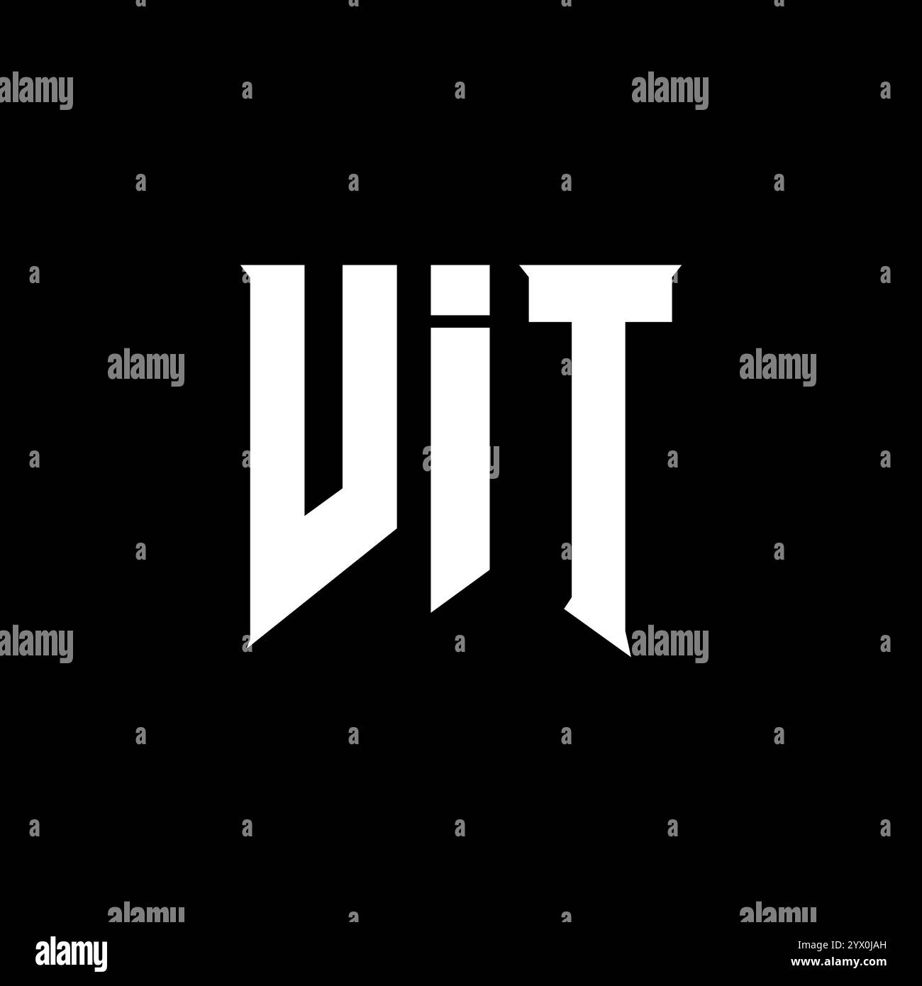VIT letter logo design for technology company. VIT logo design black ...