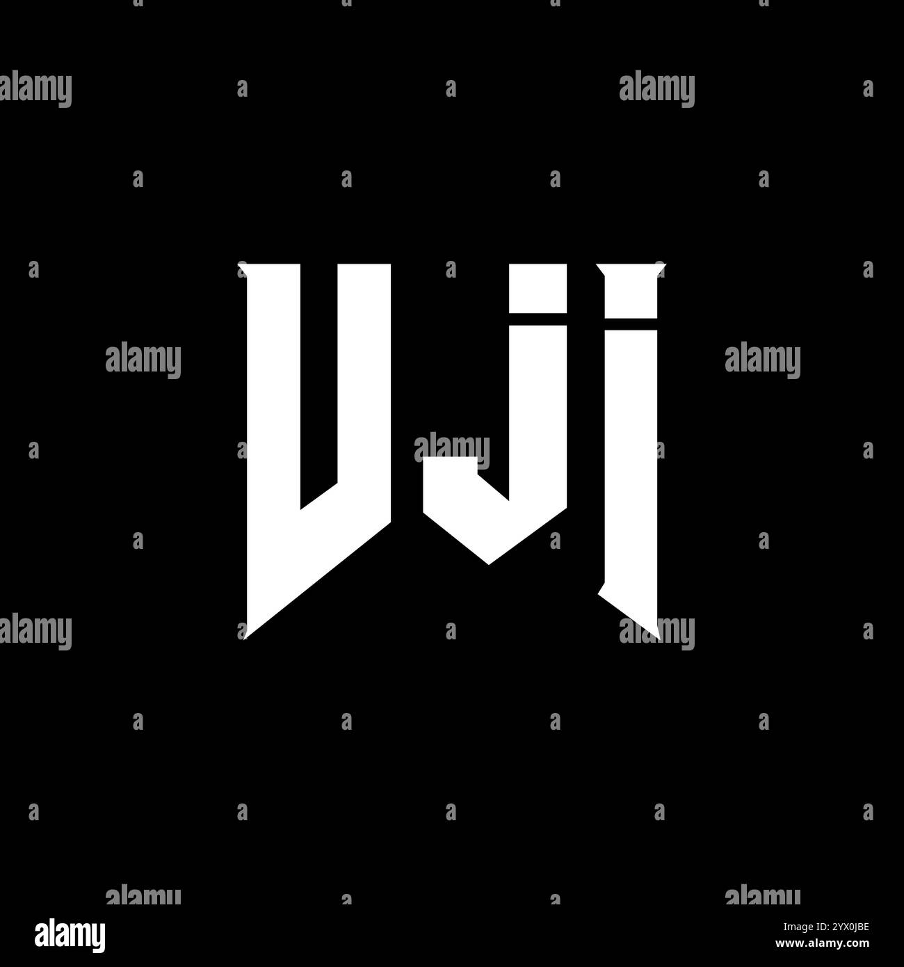 VJI letter logo design for technology company. VJI logo design black ...