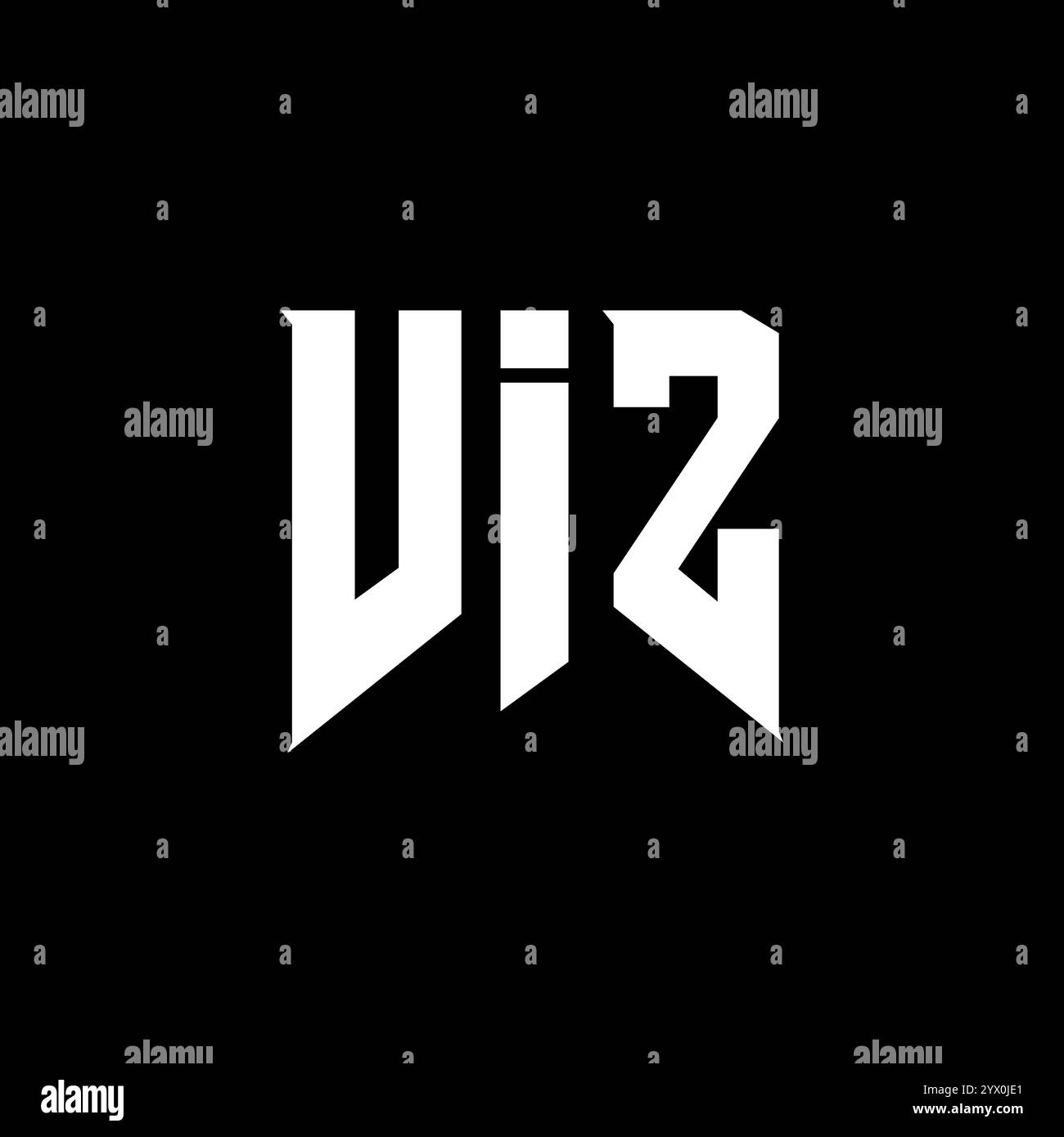 VIZ letter logo design for technology company. VIZ logo design black ...