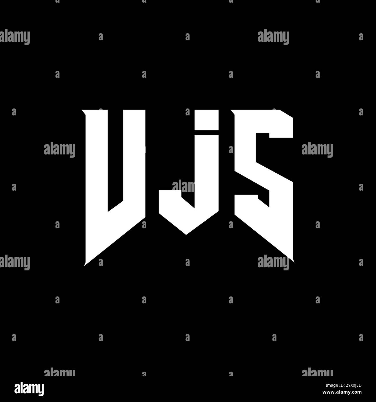 VJS letter logo design for technology company. VJS logo design black ...