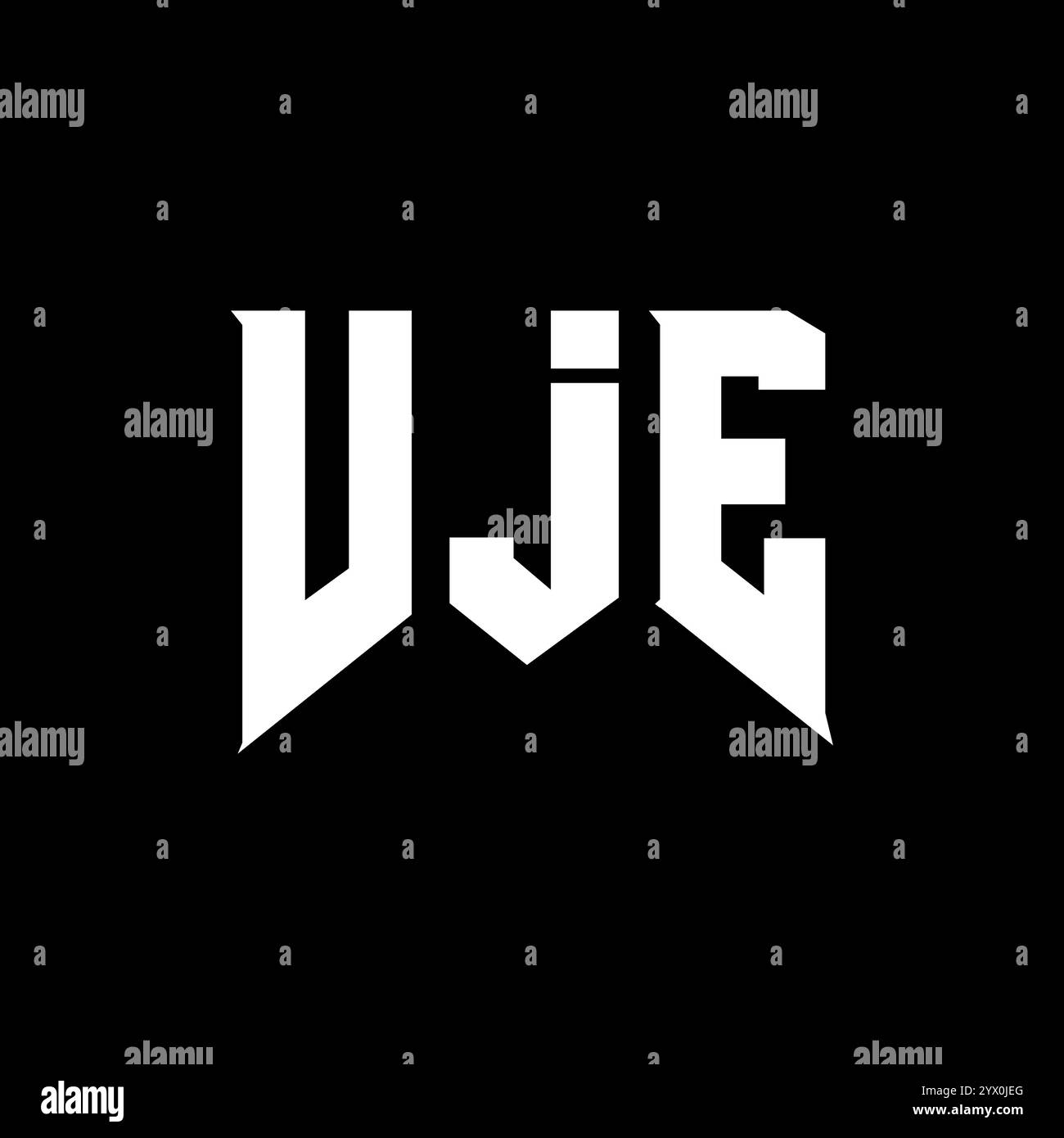 VJE letter logo design for technology company. VJE logo design black ...