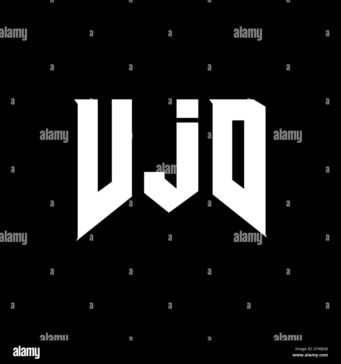 VJD letter logo design for technology company. VJD logo design black ...