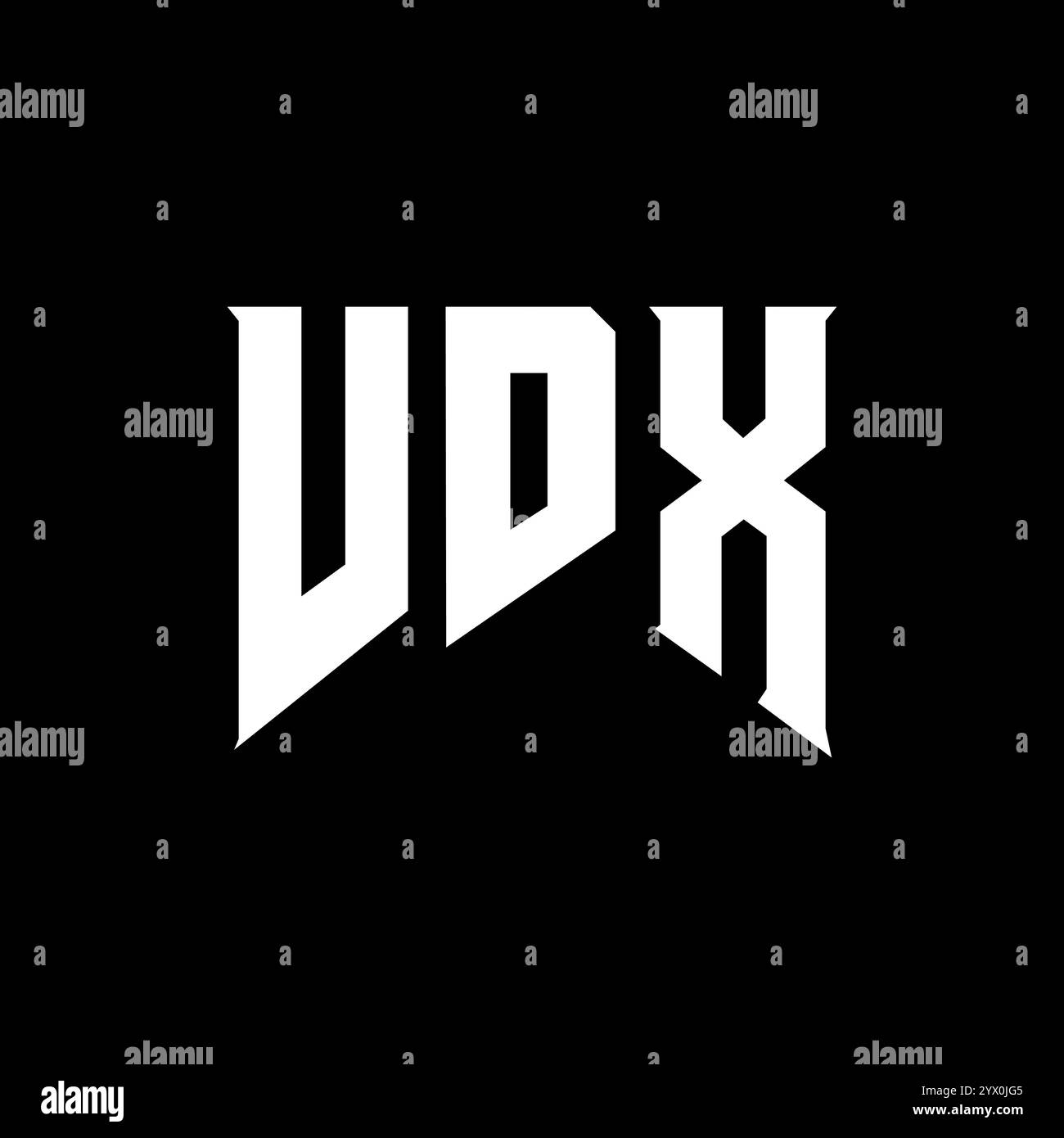 VDX letter logo design for technology company. VDX logo design black ...