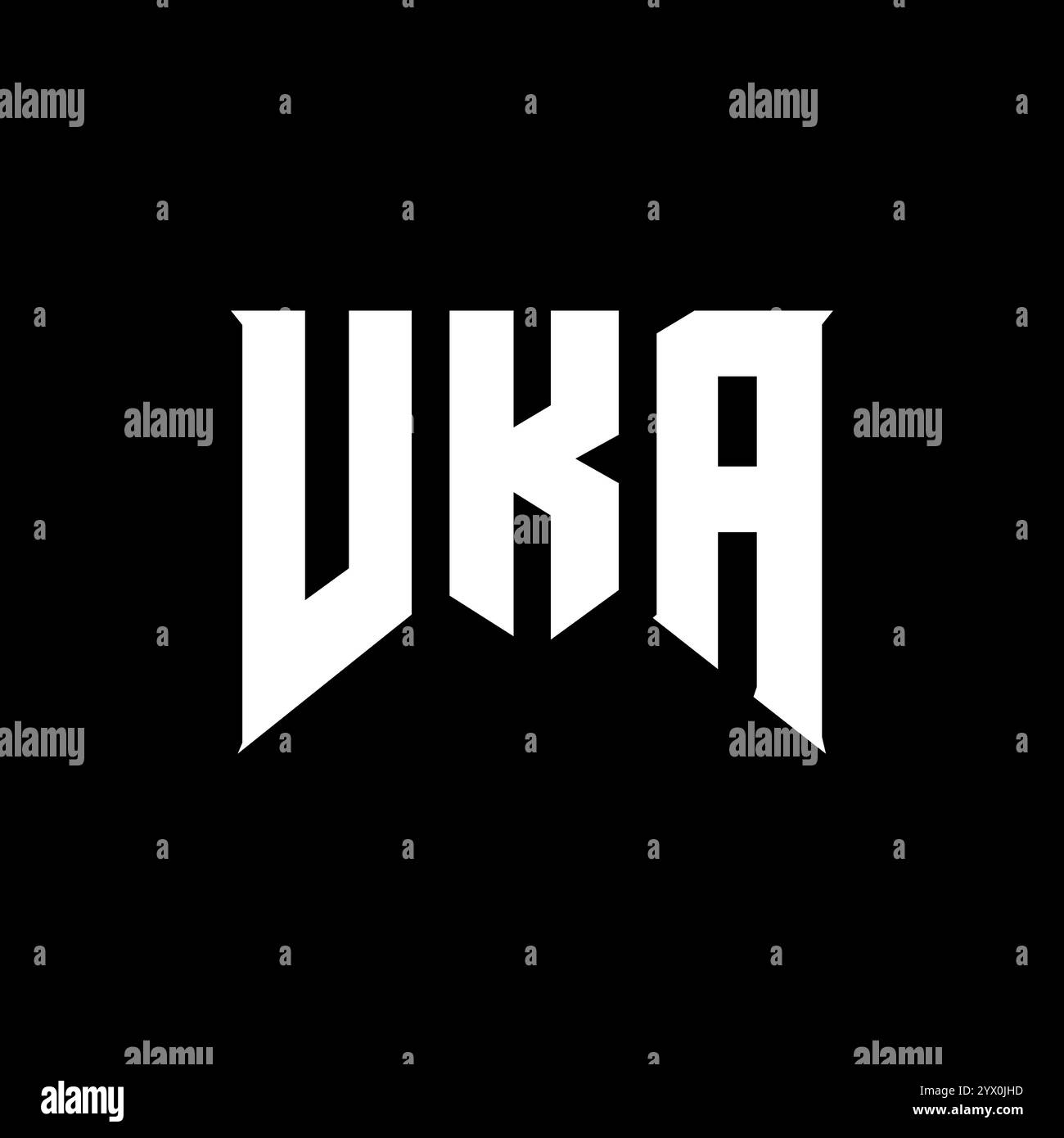 VKA letter logo design for technology company. VKA logo design black ...