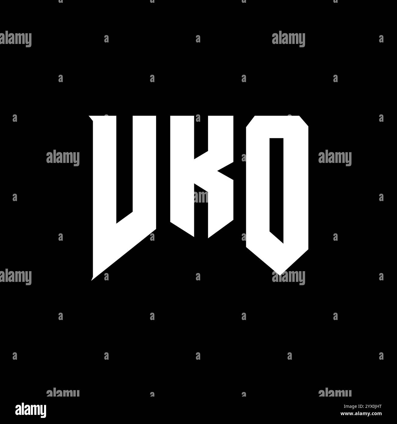 VKO letter logo design for technology company. VKO logo design black ...
