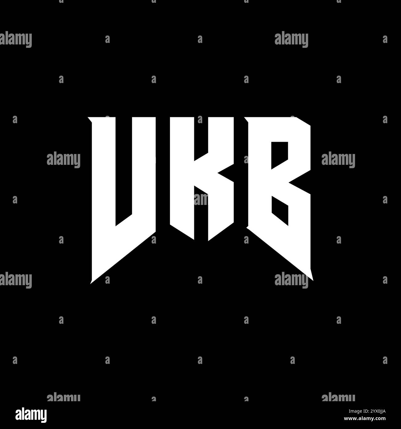 VKB letter logo design for technology company. VKB logo design black ...