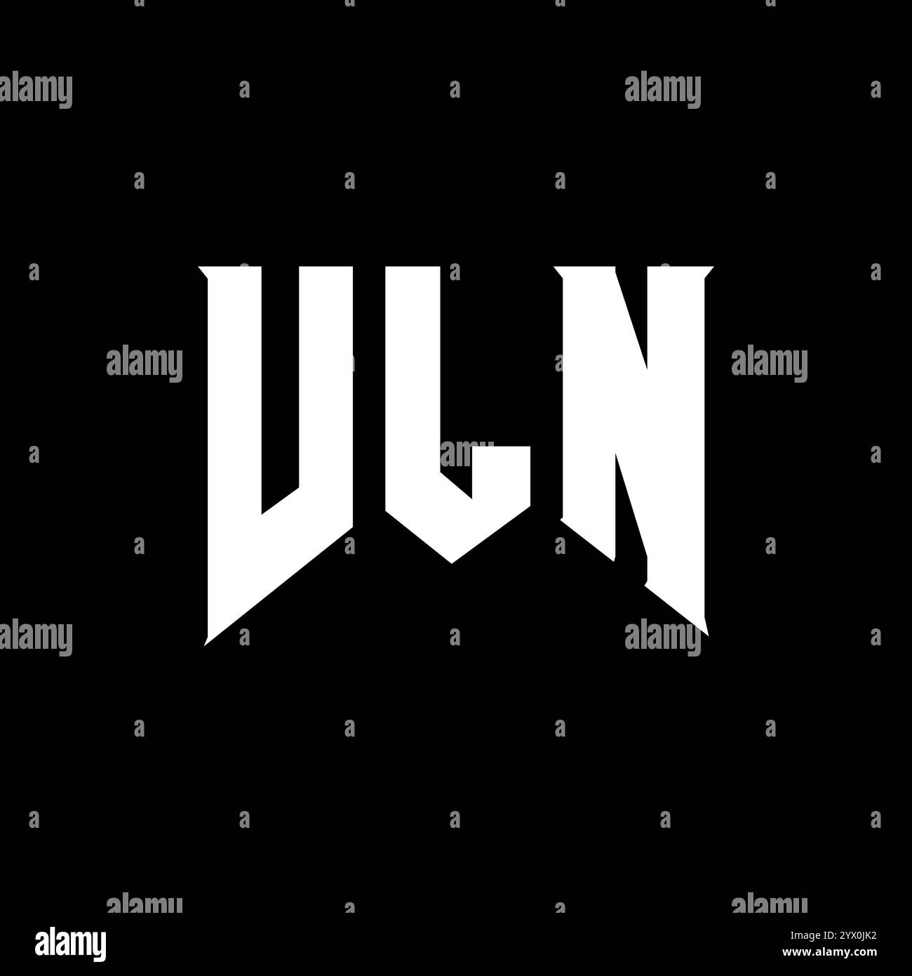 VLN letter logo design for technology company. VLN logo design black ...