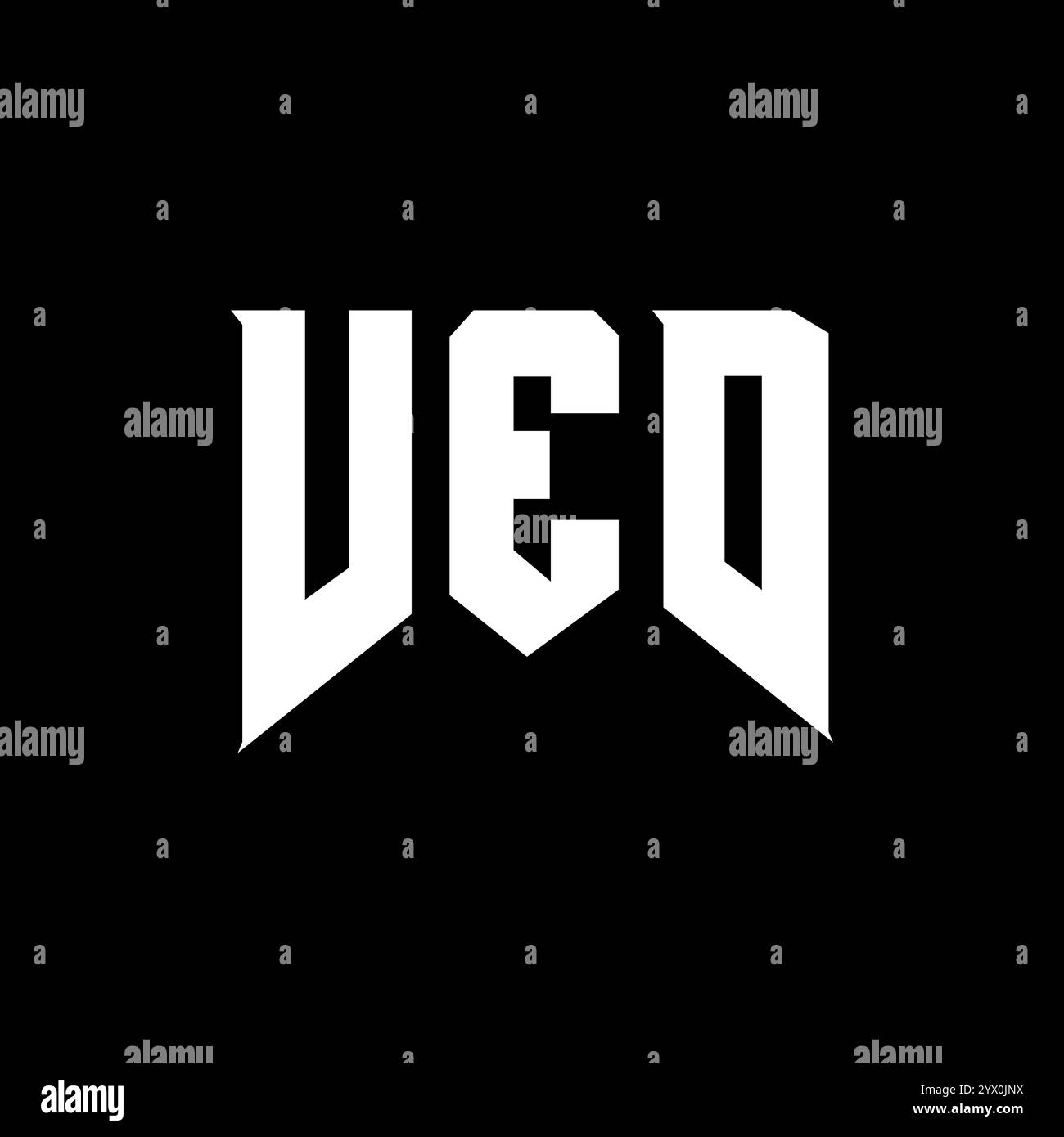 VED letter logo design for technology company. VED logo design black ...