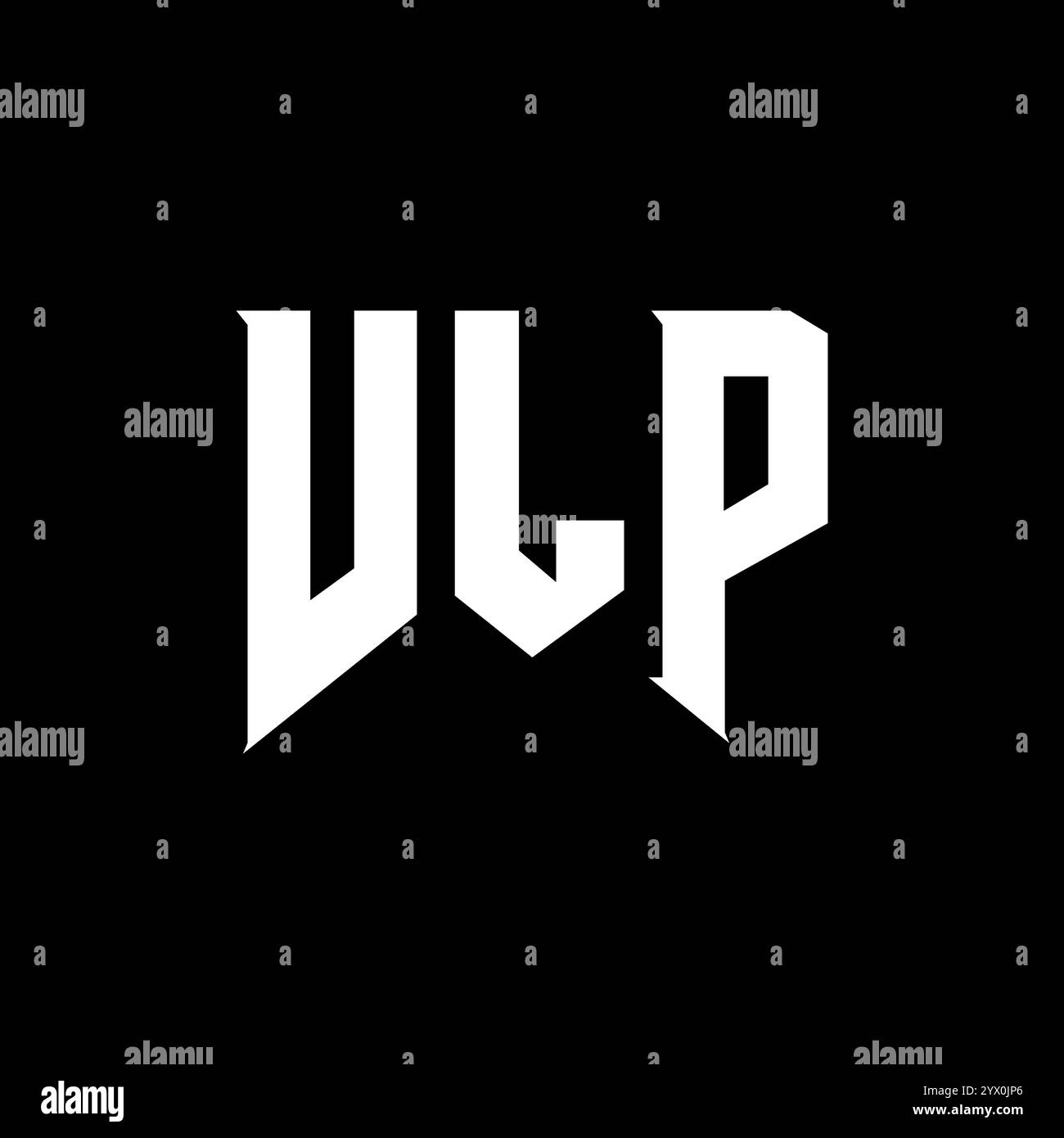VLP letter logo design for technology company. VLP logo design black and white color combination ...