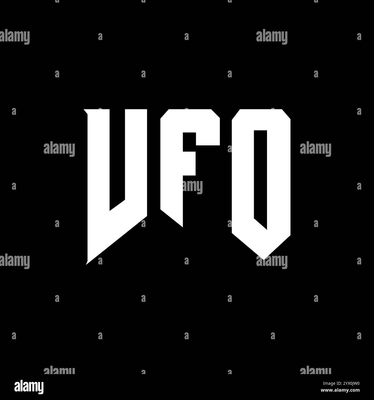 VFO letter logo design for technology company. VFO logo design black ...