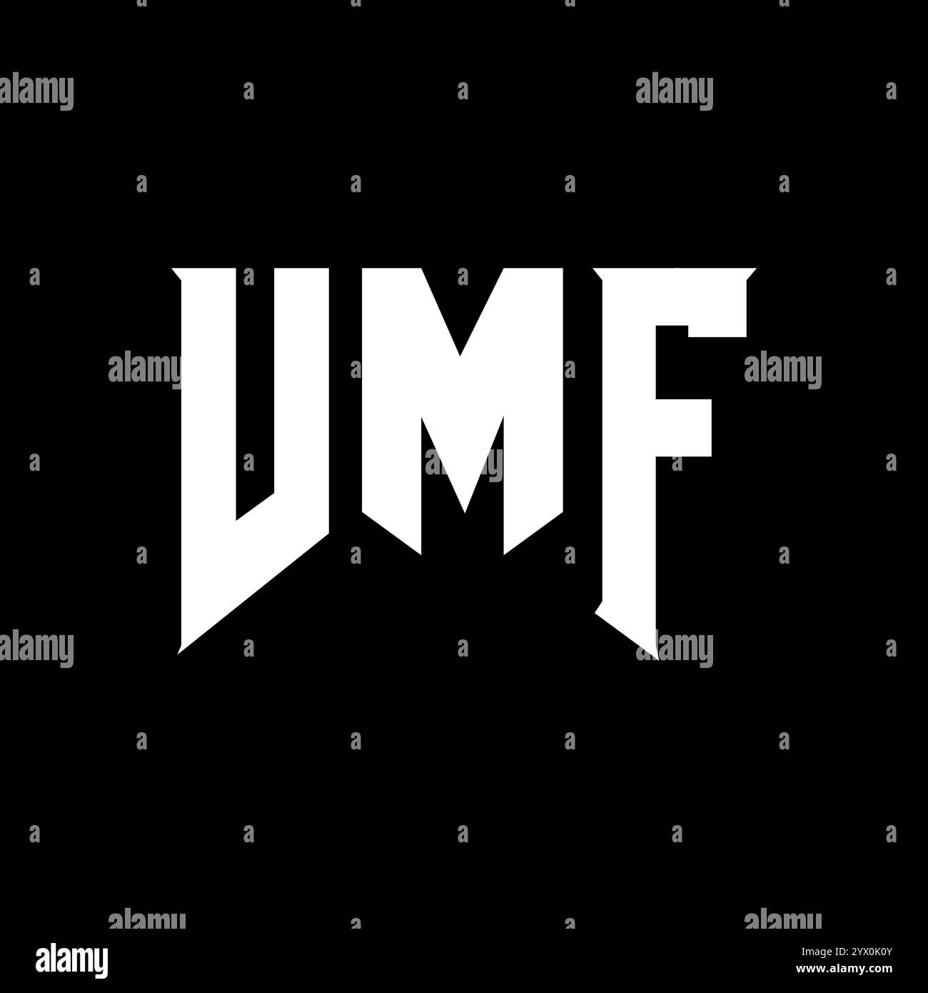 VMF letter logo design for technology company. VMF logo design black ...