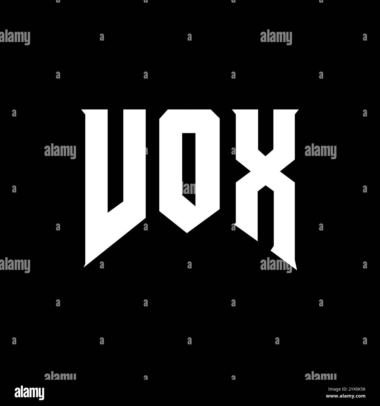 VOX letter logo design for technology company. VOX logo design black ...