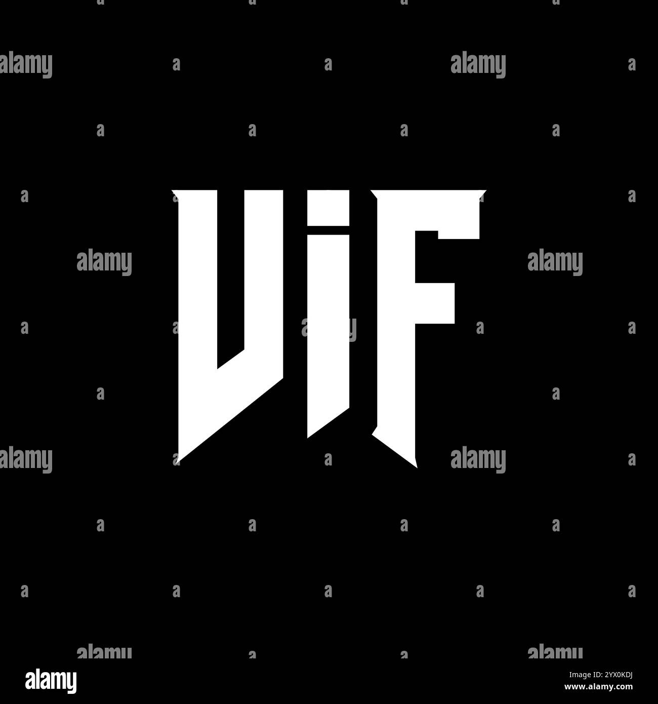 VIF letter logo design for technology company. VIF logo design black ...