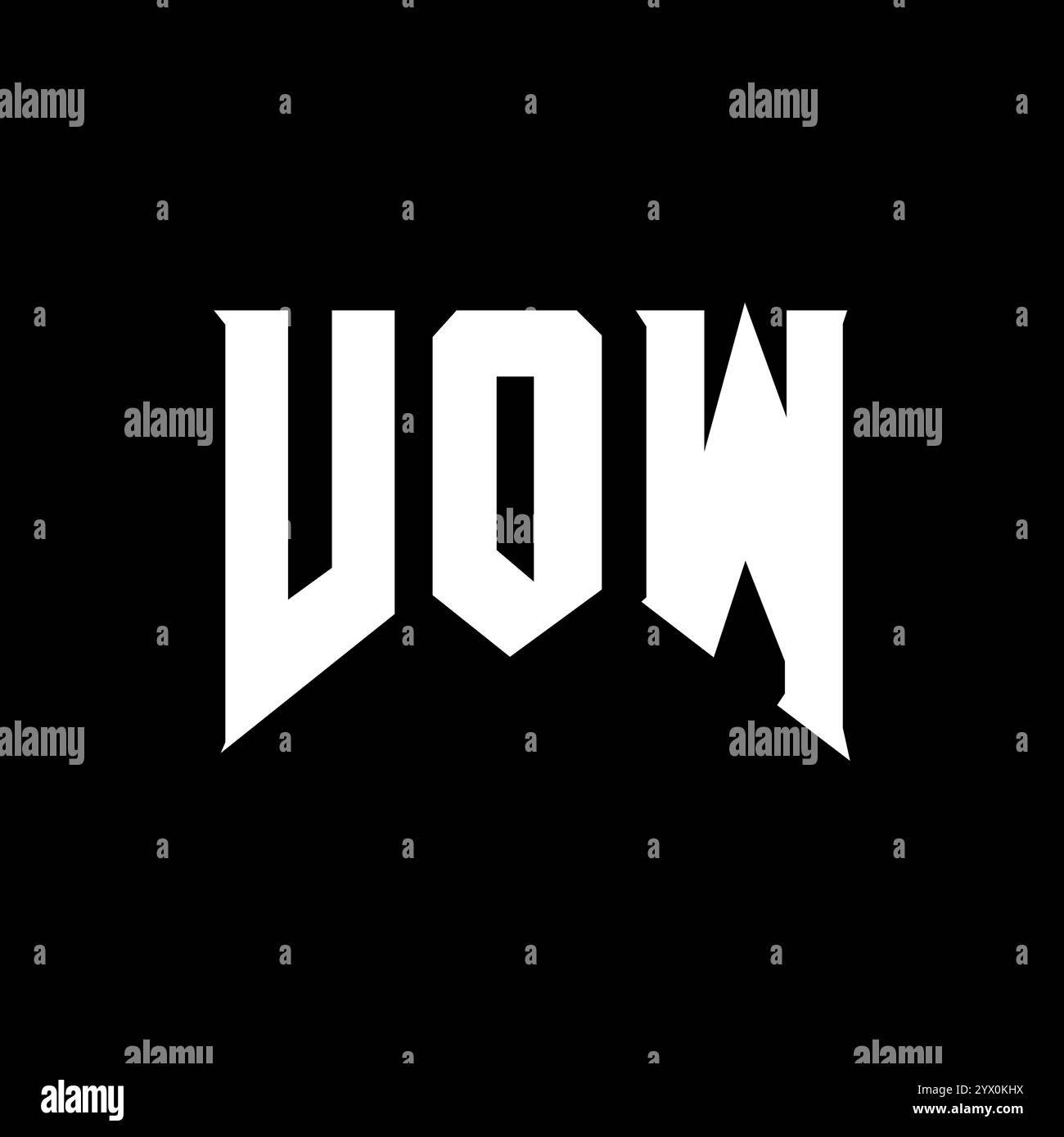 VOW letter logo design for technology company. VOW logo design black ...