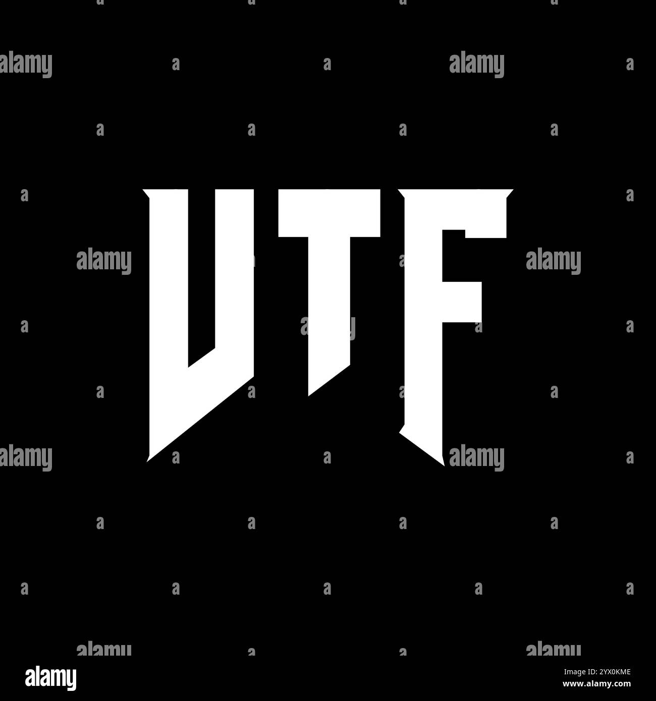 VTF letter logo design for technology company. VTF logo design black ...
