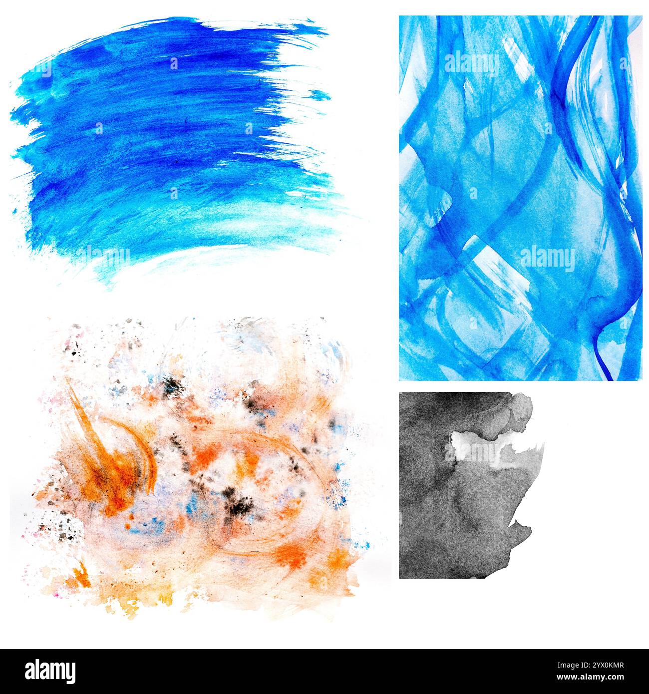 Ink splatter watercolour red hi-res stock photography and images - Alamy