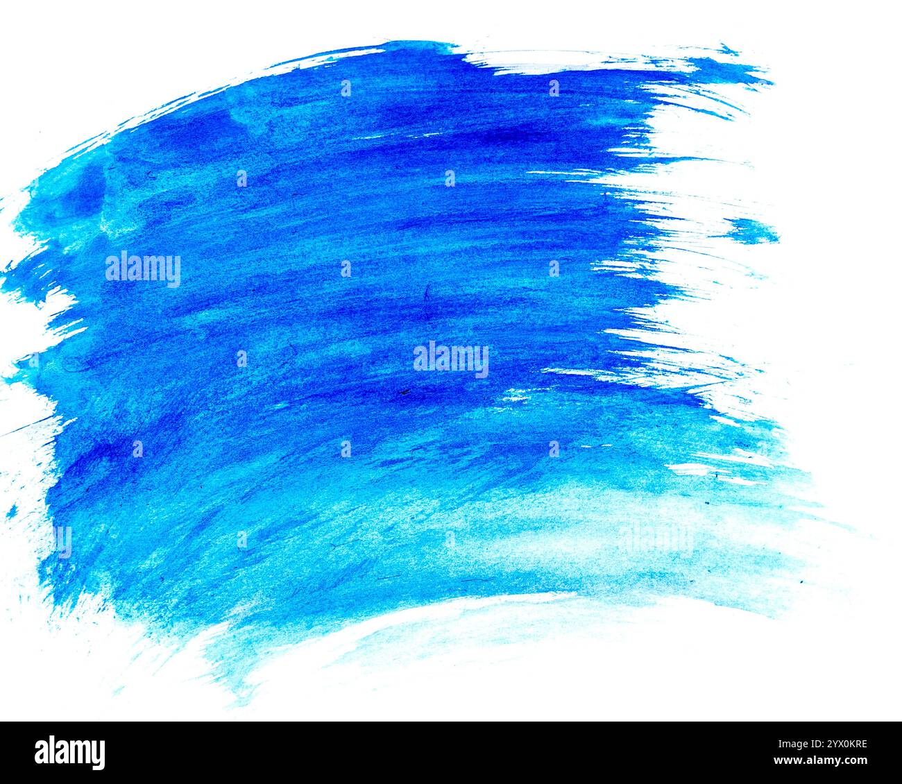 Blue watercolor stain useful for backgrounds Stock Photo - Alamy
