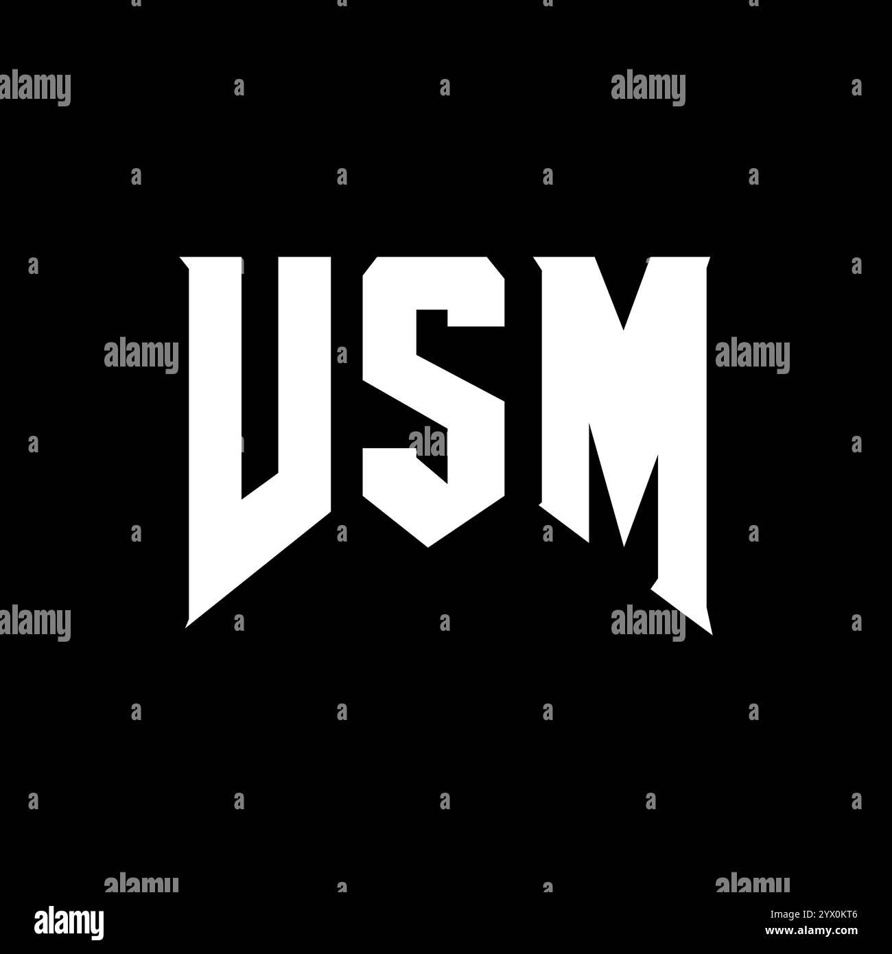 VSM letter logo design for technology company. VSM logo design black ...