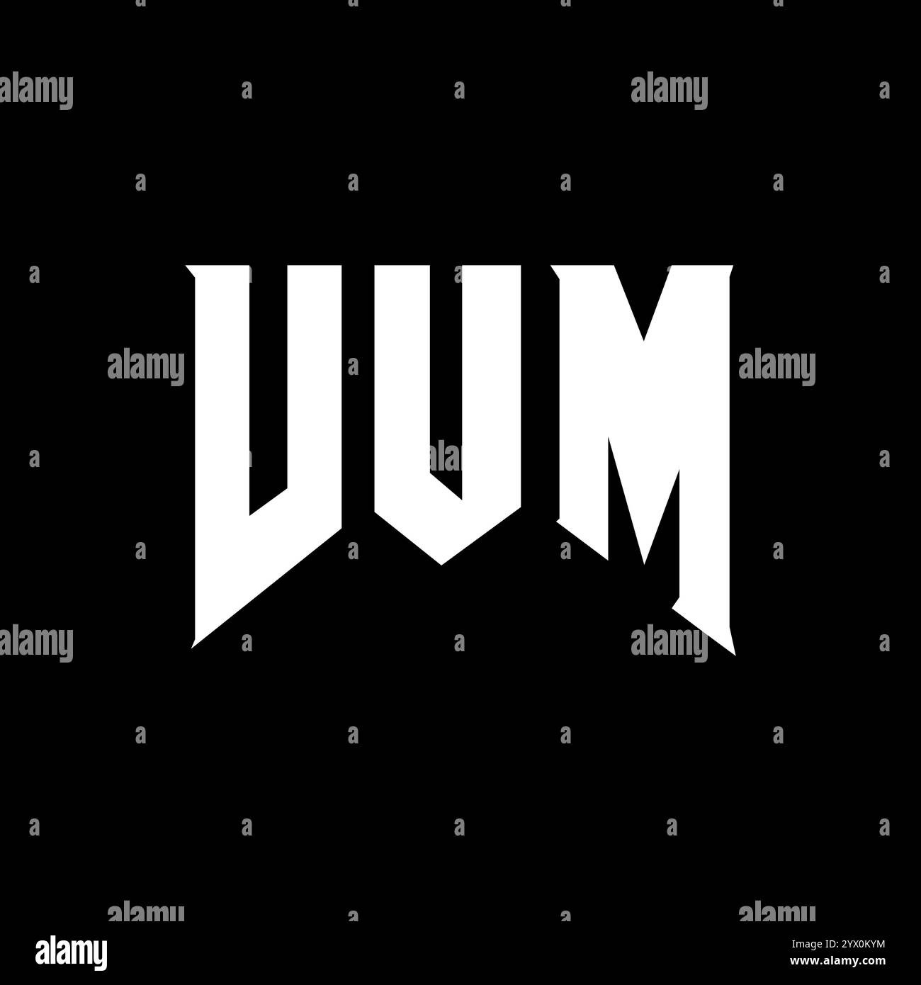 VUM letter logo design for technology company. VUM logo design black ...
