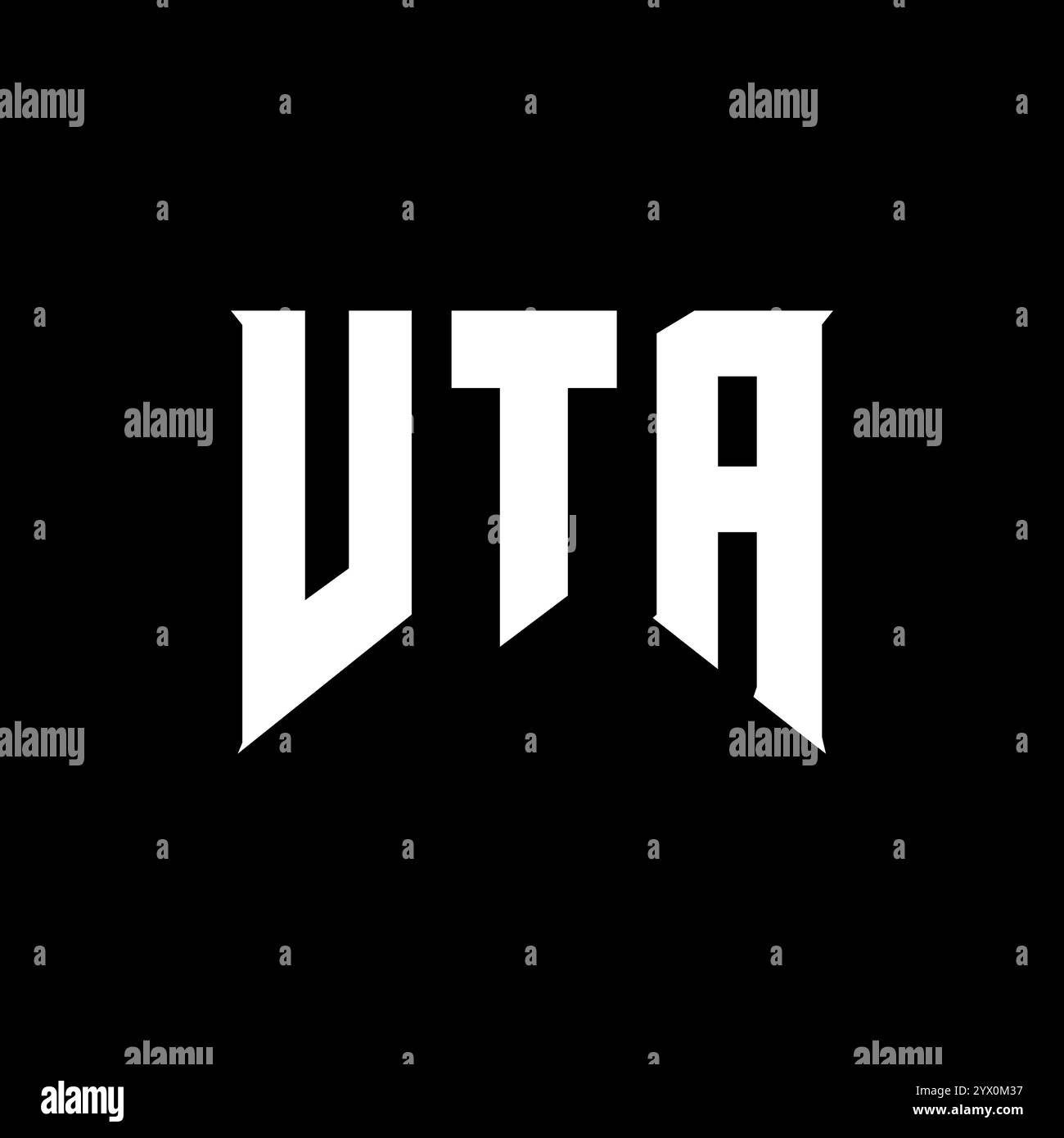 VTA letter logo design for technology company. VTA logo design black ...
