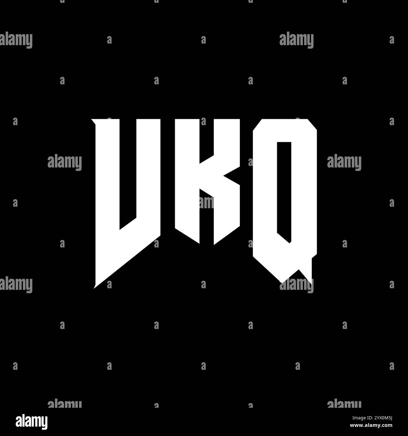 VKQ letter logo design for technology company. VKQ logo design black ...