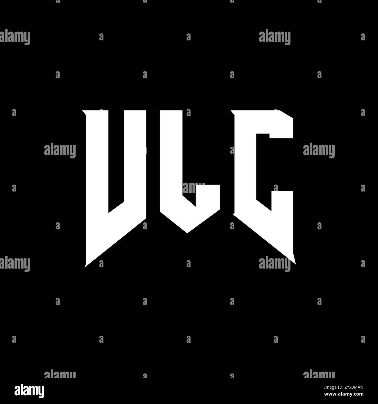 VLC letter logo design for technology company. VLC logo design black ...